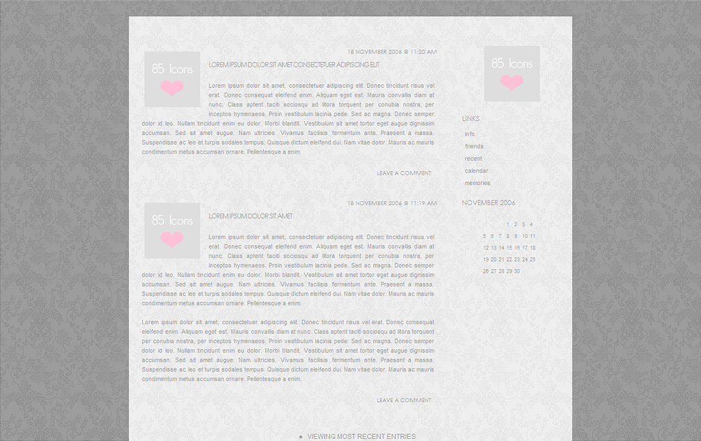 Simple Grey Livejournal Layout by evmorfia-dimitriou on DeviantArt