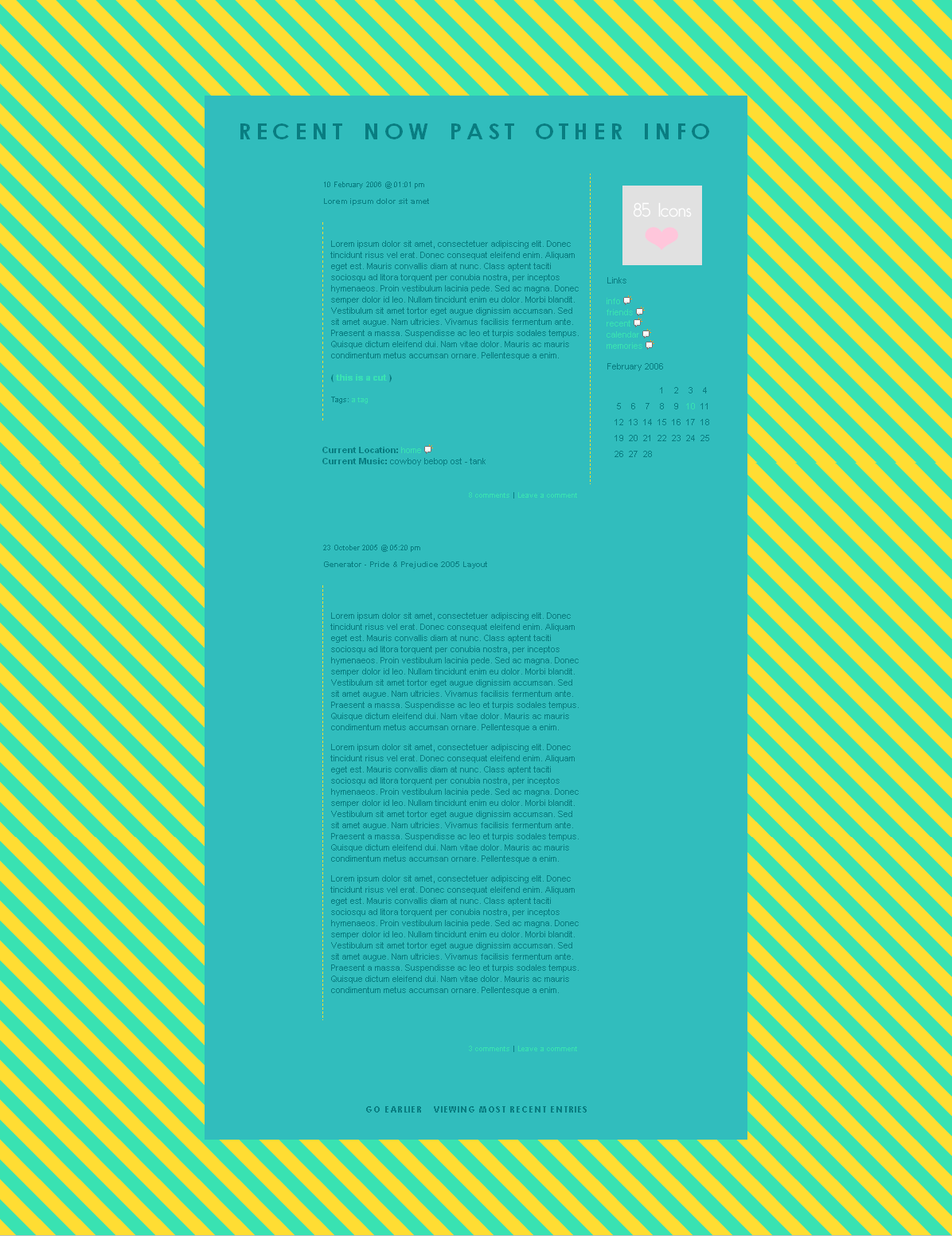 Striped Livejournal Layout by evmorfia-dimitriou on DeviantArt