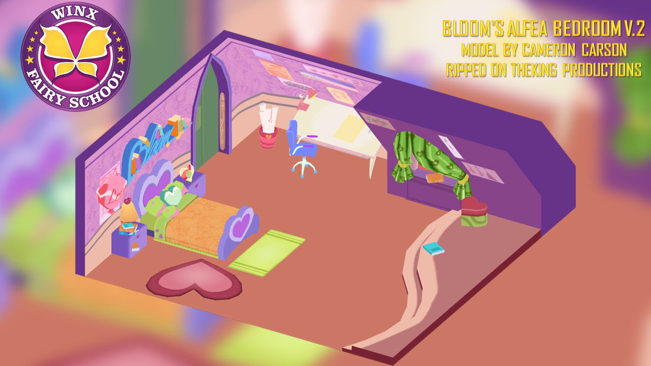 Winx Club - Bloom's Bedroom (V2) (FBX) - Download by CameronCarson on ...