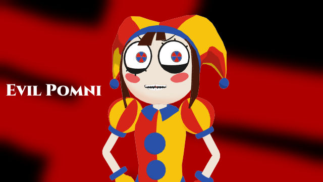 MMD Evil Pomni (The Amazing Digital Circus) DL by FOUR565656 on DeviantArt