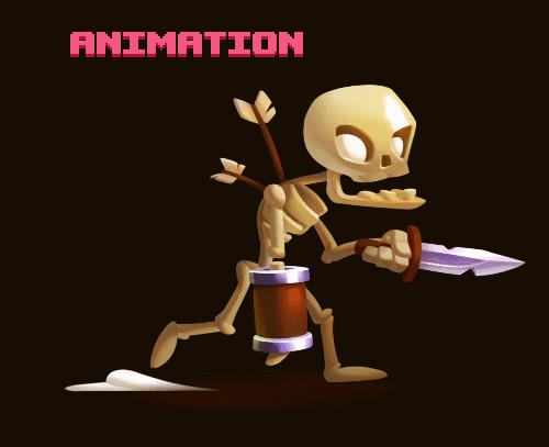 Running skeleton animation test by Firrka on DeviantArt