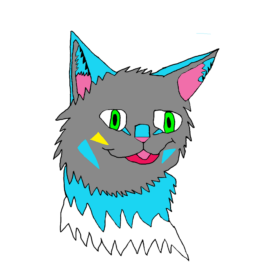 Anthro Cat - Face (Final Sketch) Completed witho by ElectrofangDJ on ...