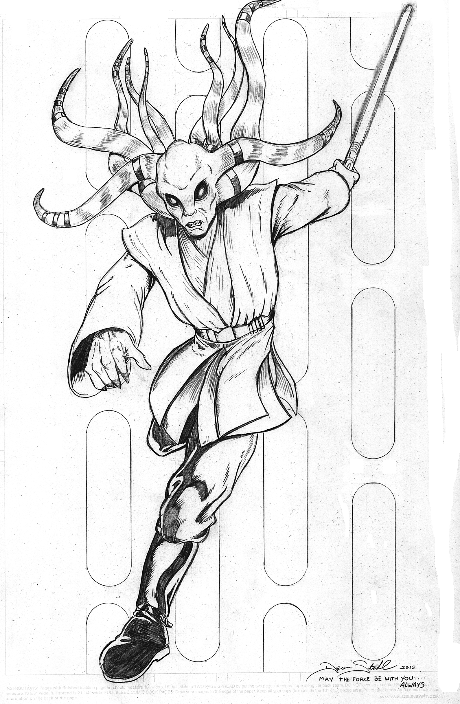 Kit Fisto, Jedi Master by DeanStahlArt on DeviantArt