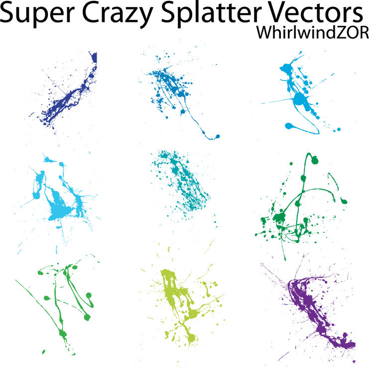 Super Crazy Splatter Vectors by WhirlwindZOR on DeviantArt