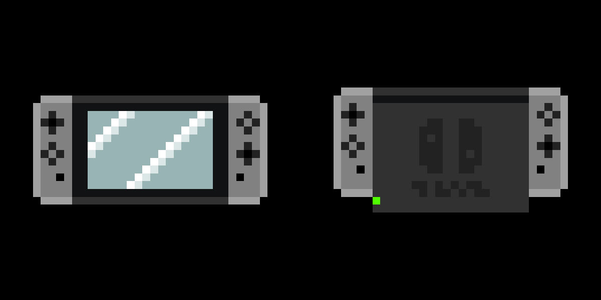 Nintendo Switch + Switch in Dock pixel (grey) by 1nicerOli on DeviantArt