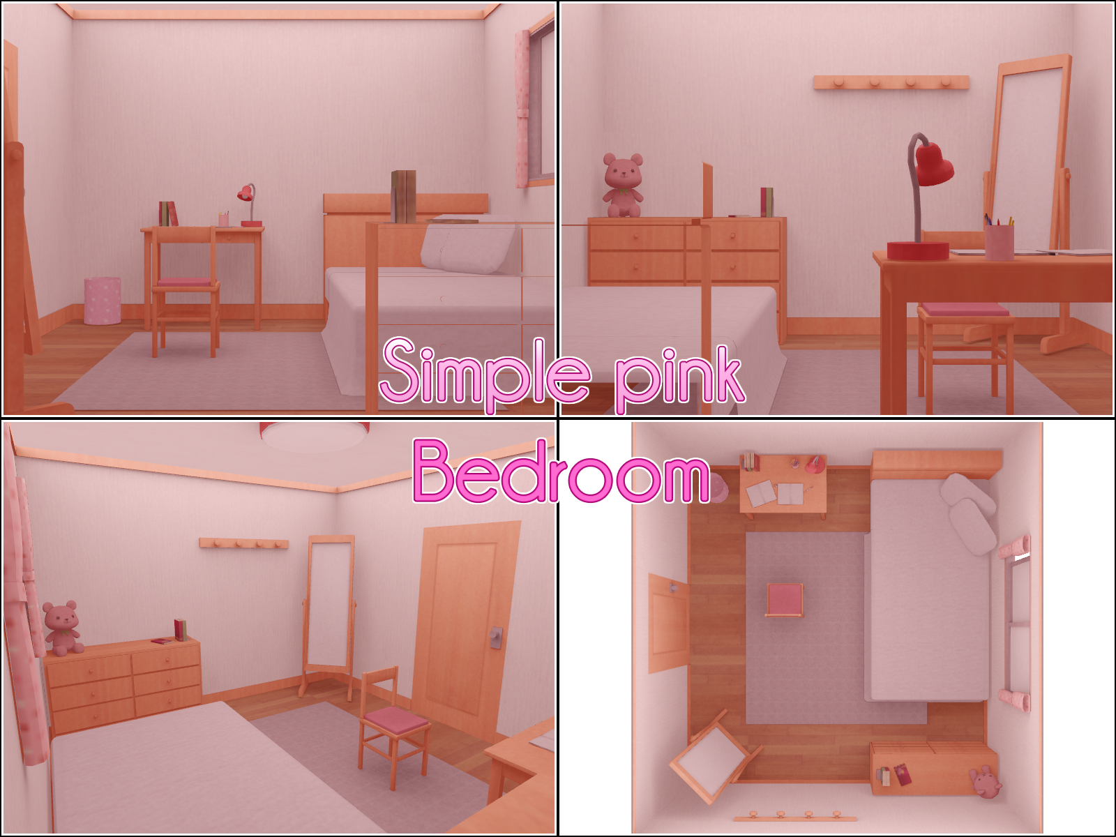 Pink bedroom by kaahgomedl on DeviantArt