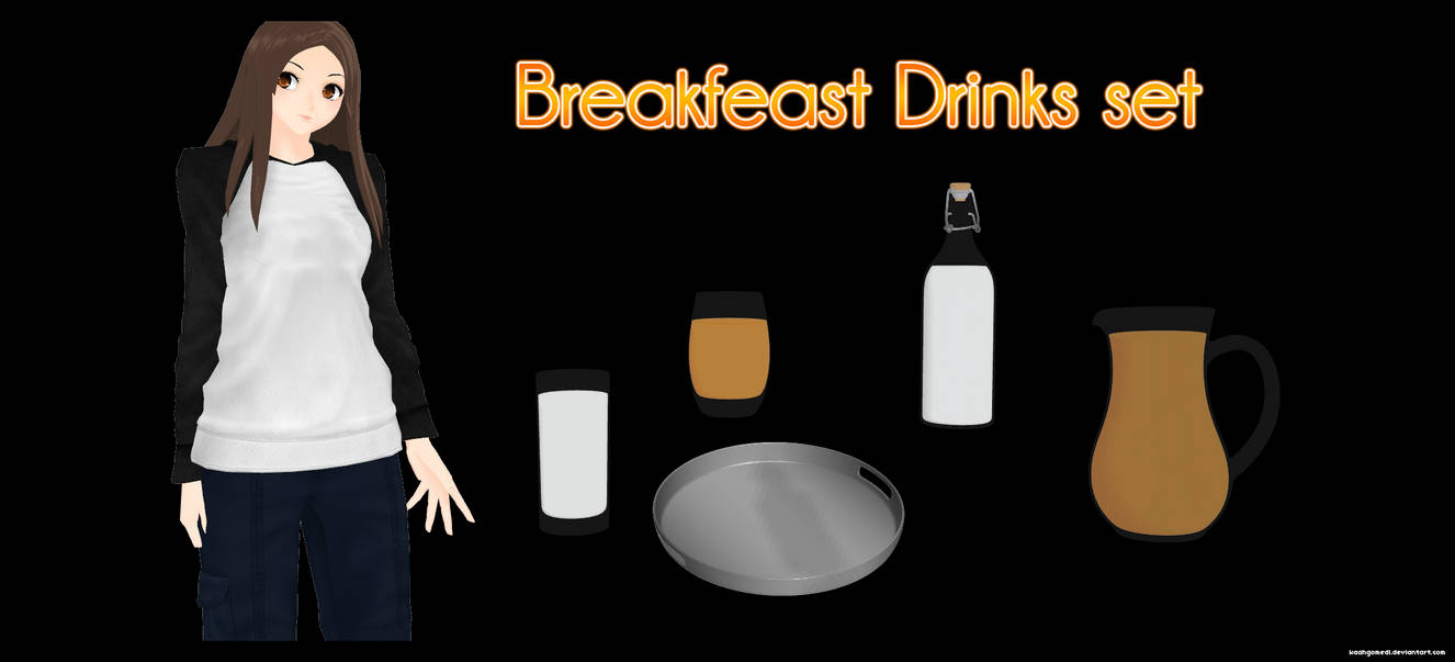 Breakfast Drink Set by kaahgomedl on DeviantArt