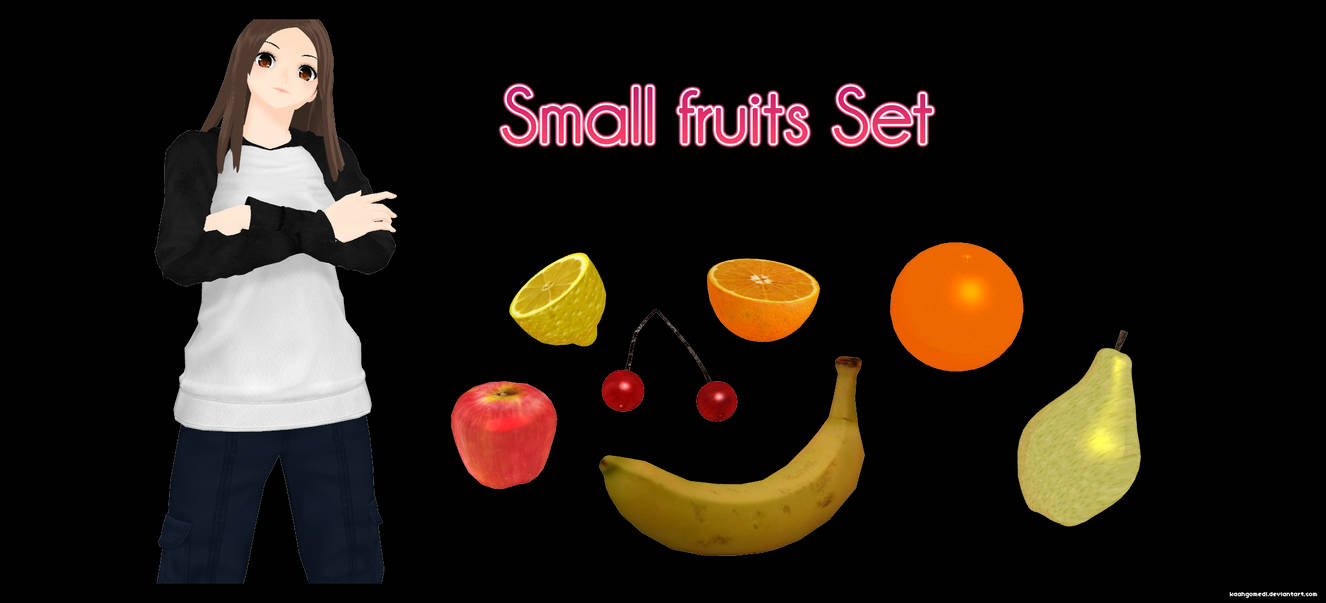 Fruits set by kaahgomedl on DeviantArt