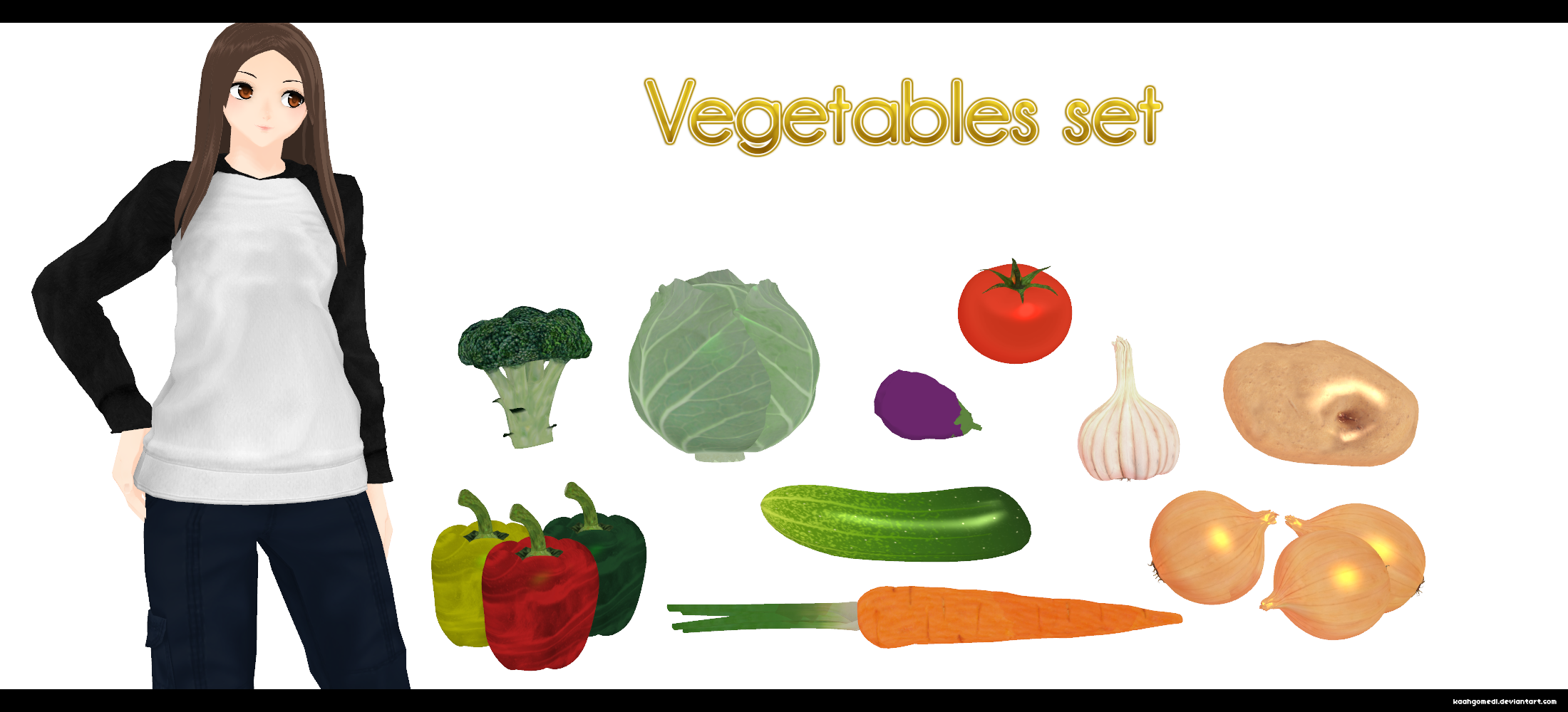 Vegetables Set by kaahgomedl on DeviantArt