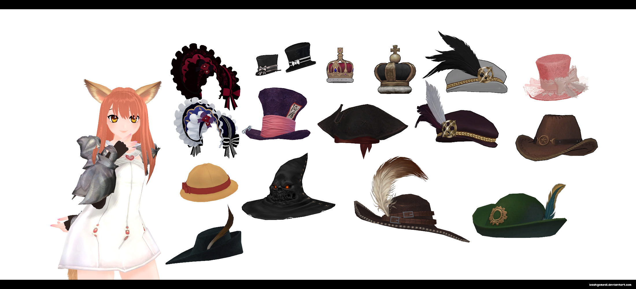 MMD Acc: Tera Hats by kaahgomedl on DeviantArt