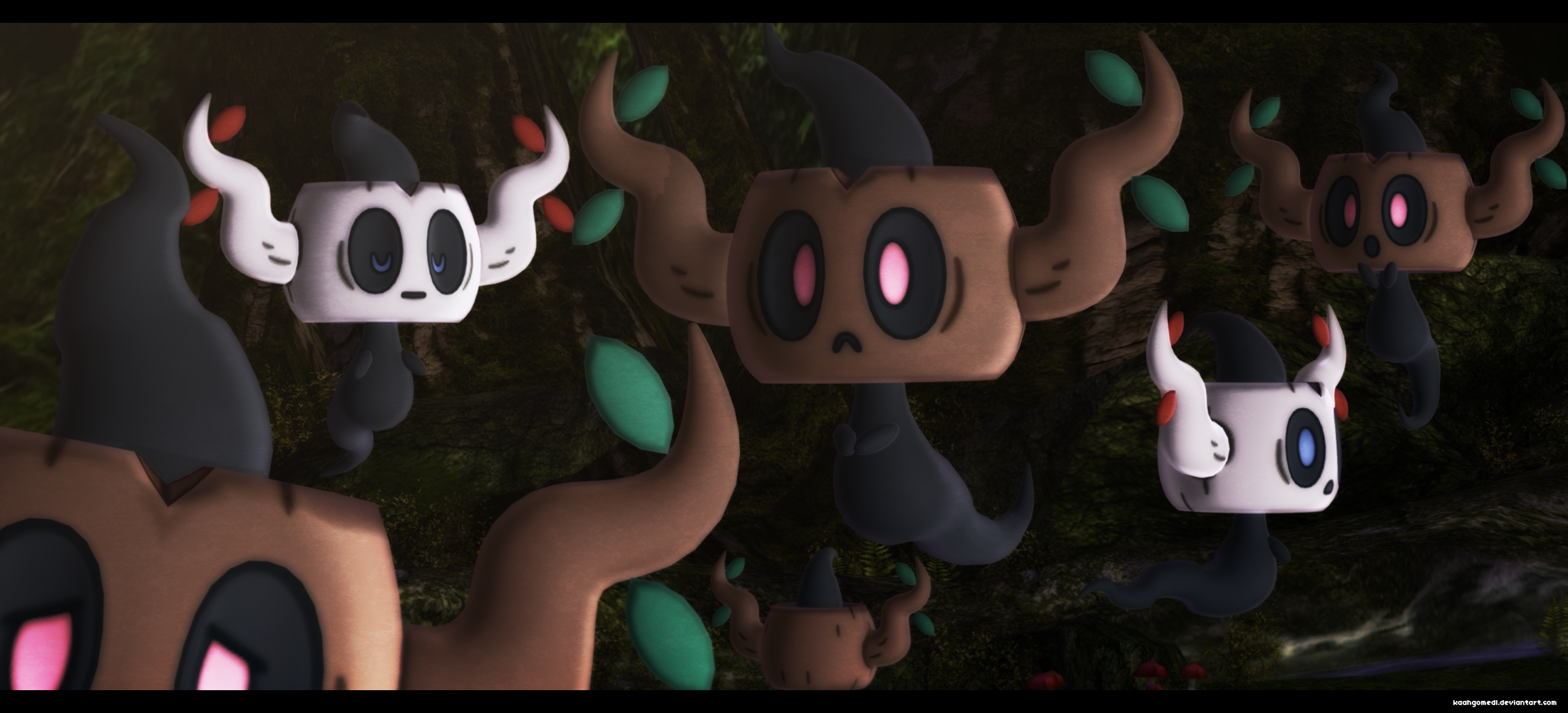 MMD Pokemon: Phantump DL by kaahgomedl on DeviantArt