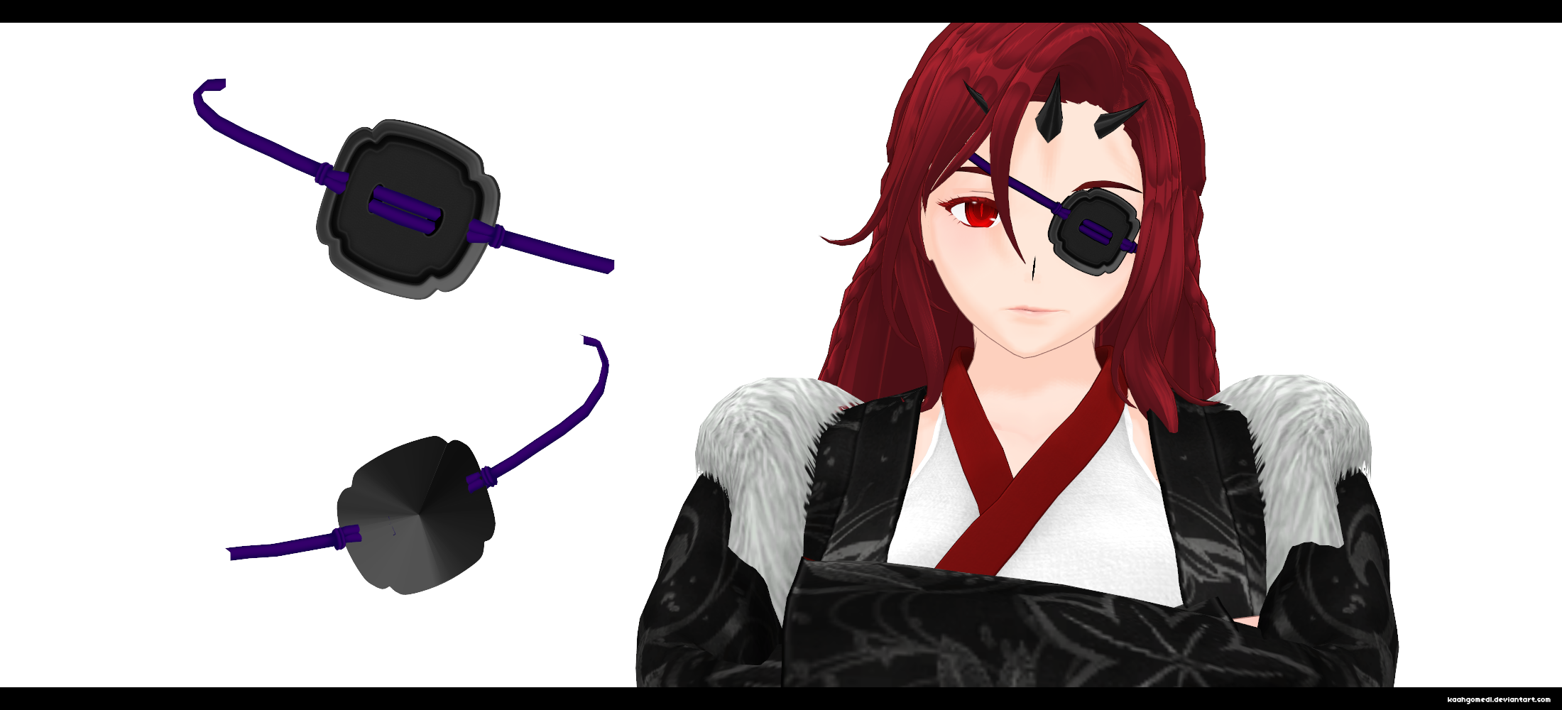 MMD Japanese Eyepatch DL by kaahgomedl on DeviantArt