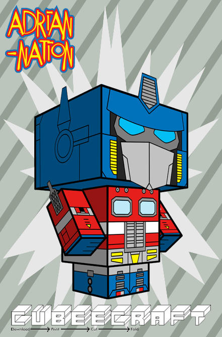 Optimus Prime template by ADRIAN-NATION on DeviantArt