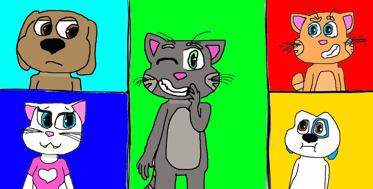 Talking Tom And Friends By The Develish Angel On Deviantart