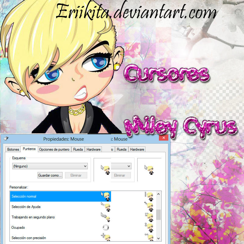 Cursores Miley by Wingless-Dream on DeviantArt