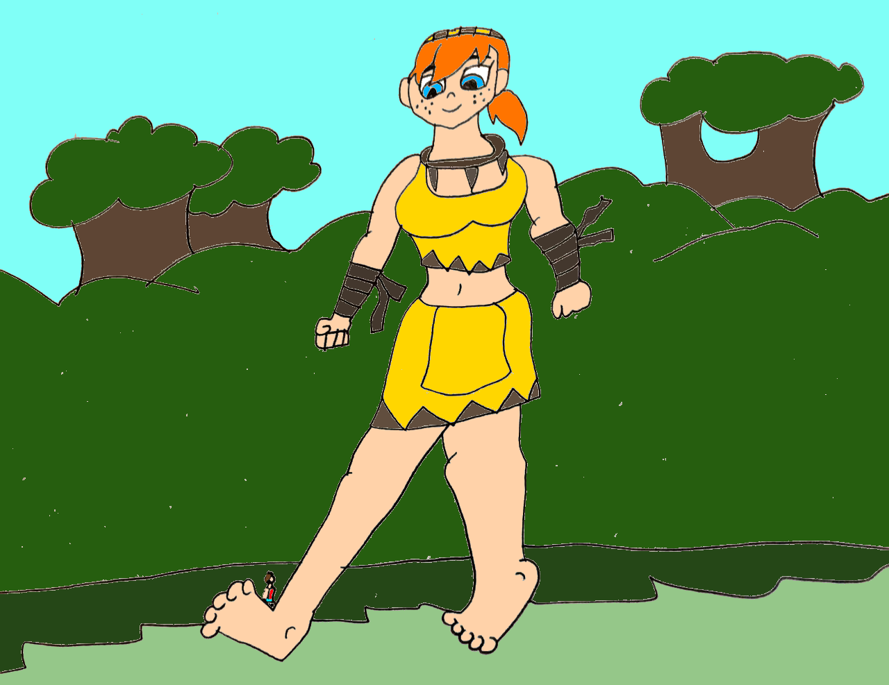 Riding On April O Kons Foot by SuperSaiyanPlusUltra on DeviantArt