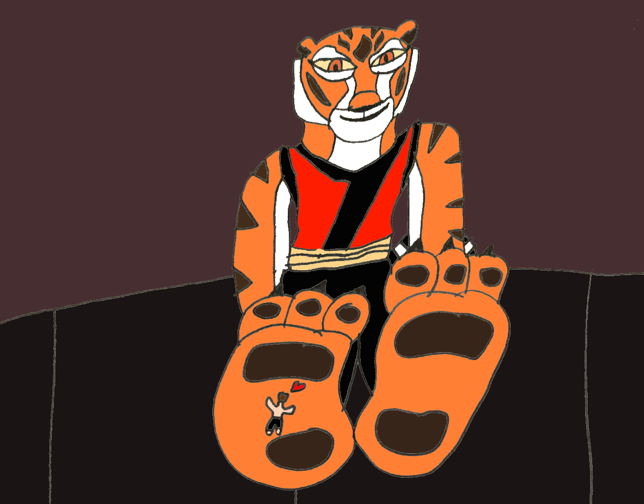 Paw Rub For Master Tigress by SuperSaiyanPlusUltra on DeviantArt