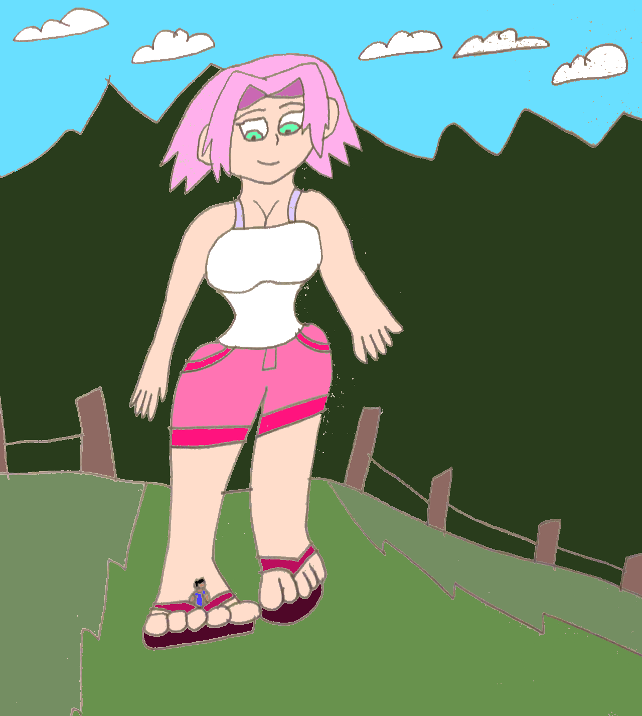A Date With Giantess Sakura by SuperSaiyanPlusUltra on DeviantArt