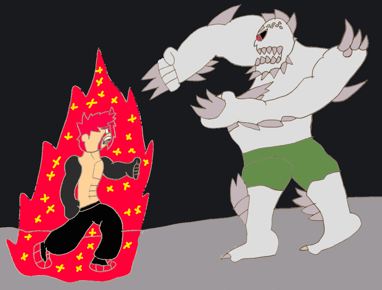 Kyle Fights Doomsday by SuperSaiyanPlusUltra on DeviantArt