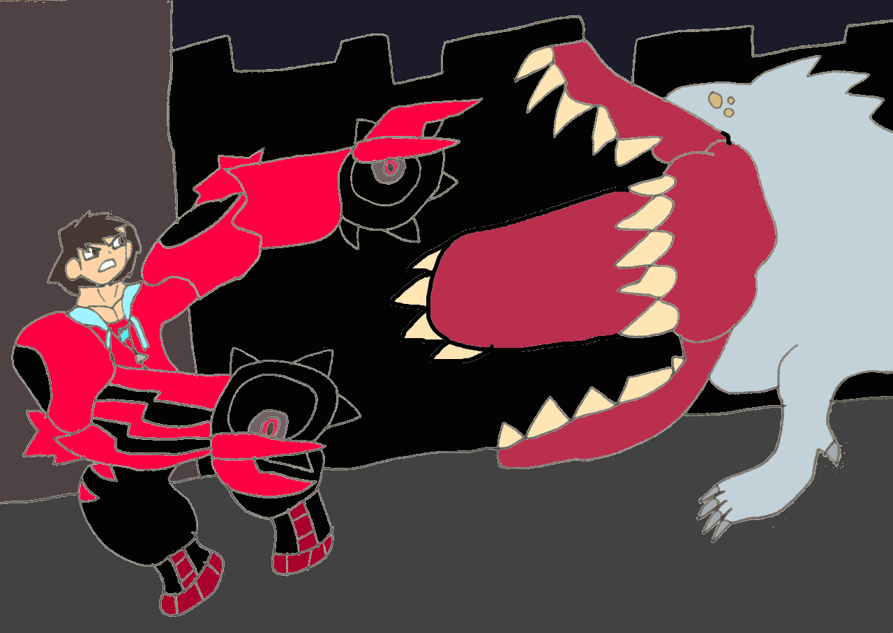 Kyle fights against hunter gamma by SuperSaiyanPlusUltra on DeviantArt