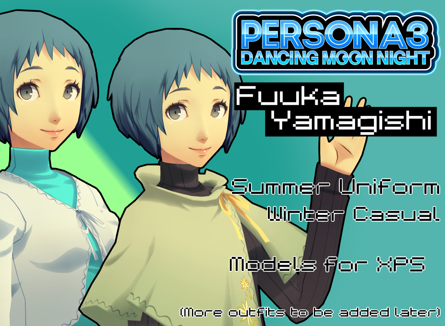Fuuka Outfit Collection XPS models by AccurstMaiden on DeviantArt