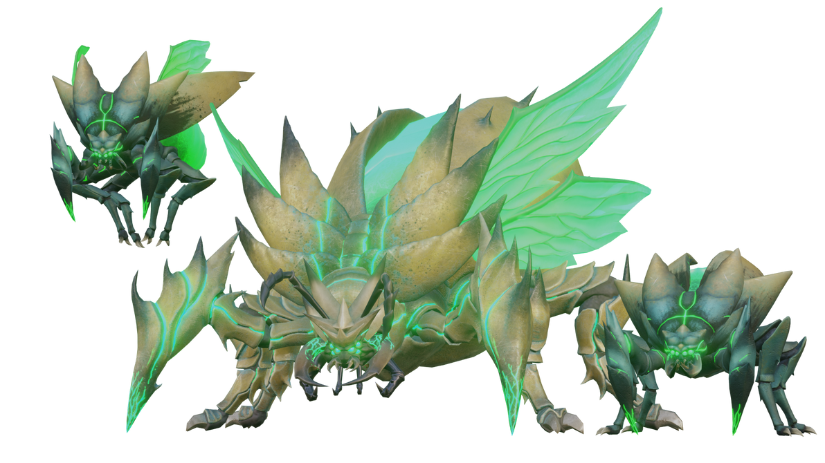 Sporefly queen and soldier XPS/FBX by maguma-sama on DeviantArt
