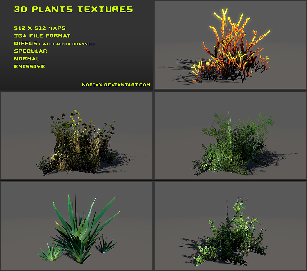 Free 3D plants textures 01 by Yughues on DeviantArt