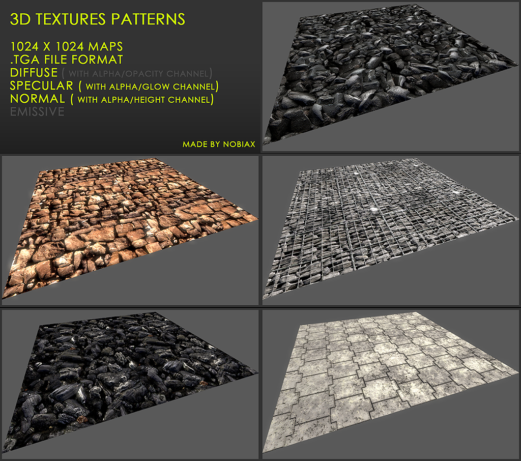 Free 3D textures pack 25 by Yughues on DeviantArt
