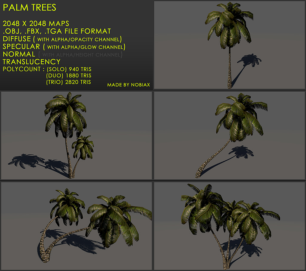 Free palm treeZ v3 by Yughues on DeviantArt