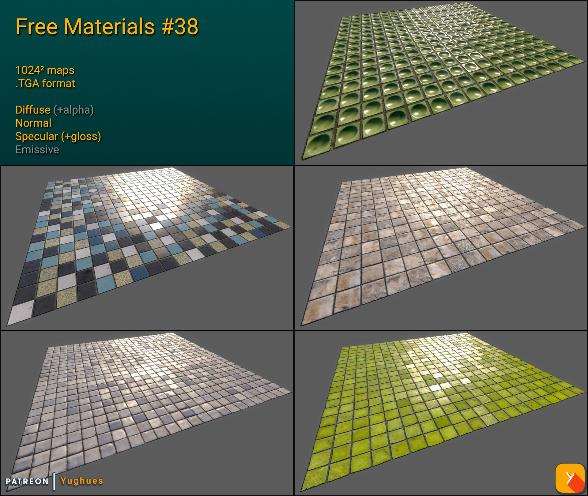 Free Materials Pack #38 Redux by Yughues on DeviantArt