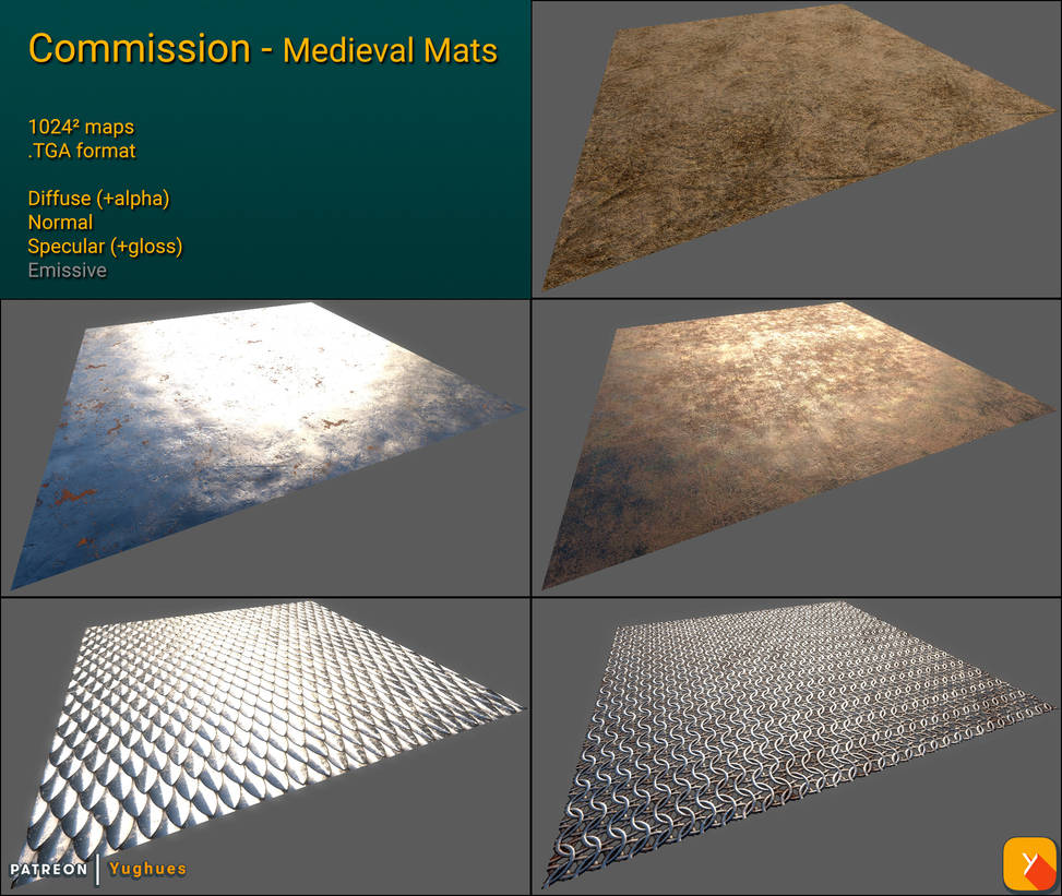 Commission - Medieval Materials Redux by Yughues on DeviantArt