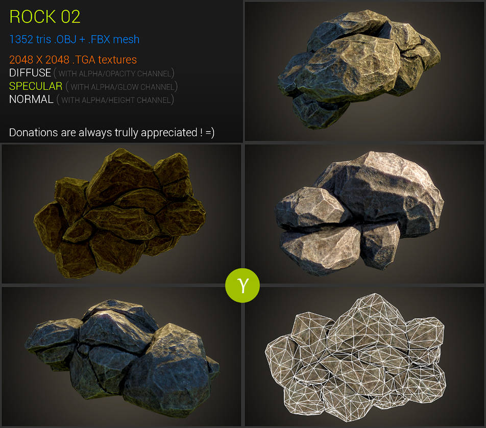 Rocks 02 by Yughues on DeviantArt