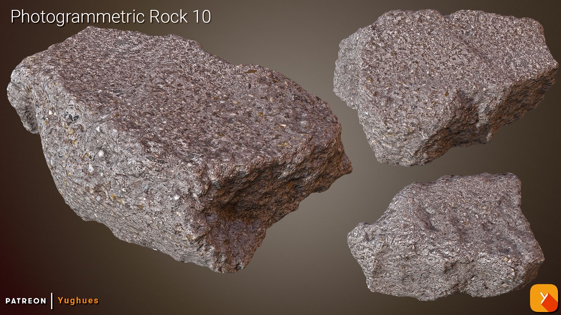 [Free] Photogrammetric Rock 10 (last) by Yughues on DeviantArt
