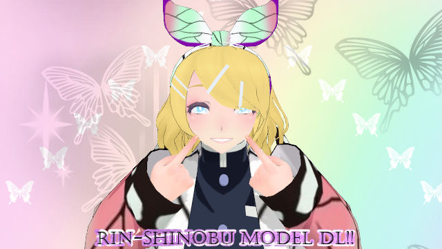 [MMD VOCALOID X Demon Slayer] Rin-Shinobu Model DL by Wolfpup52 on ...