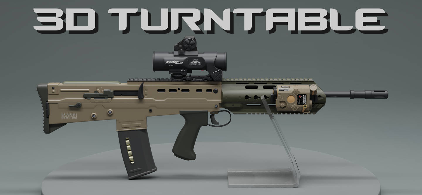 British SA80 M3 rifle - 3D turntable by xaotherion on DeviantArt