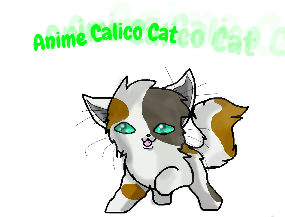 Anime Calico Cat by SkieMoon on DeviantArt