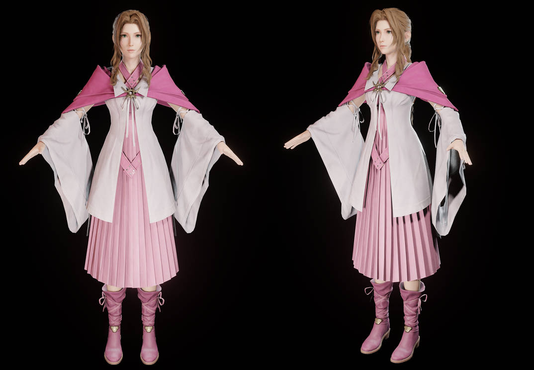 Aerith - Flower Gown by Shizuru117 on DeviantArt