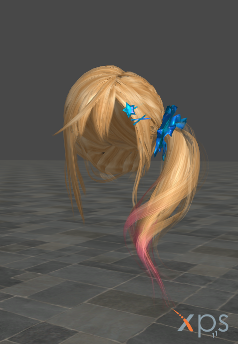 Misaki Blonde Ponytail - model xps by ToshiieKyoko on DeviantArt