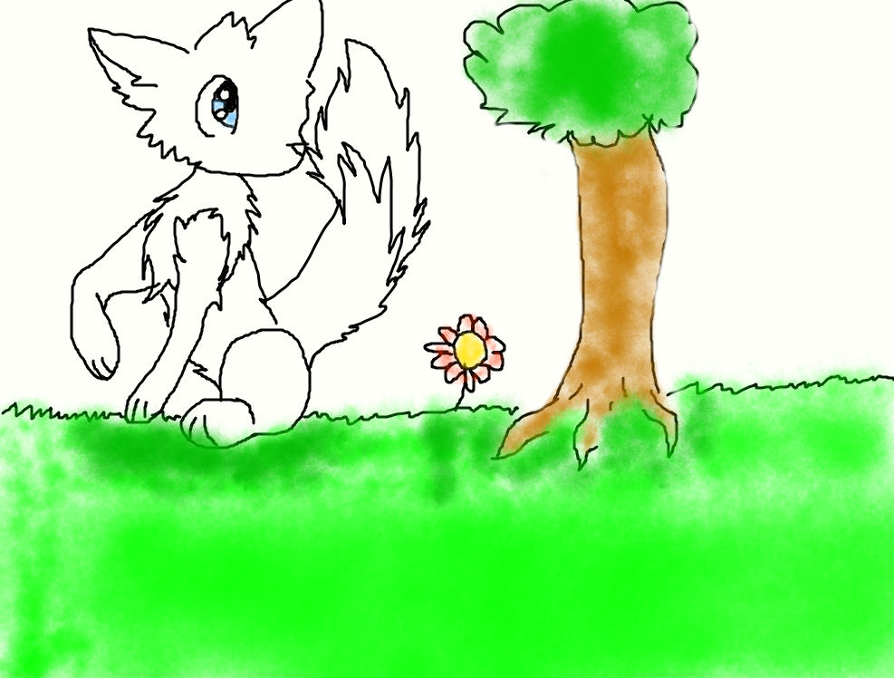 The white wolf by MyebiFan123 on DeviantArt