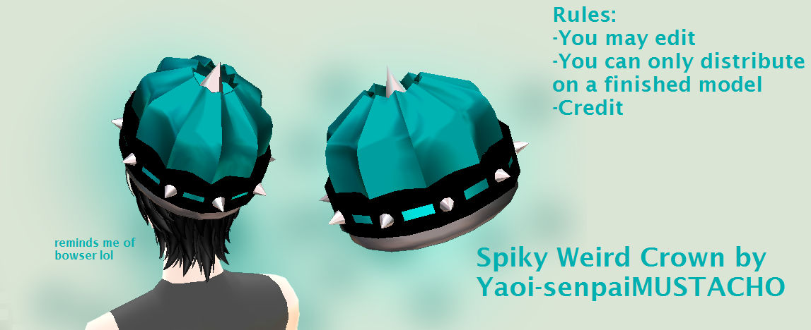 MMD Spiky Weird Crown by Yaoi-senpaiMUSTACHO by MarsKatt on DeviantArt