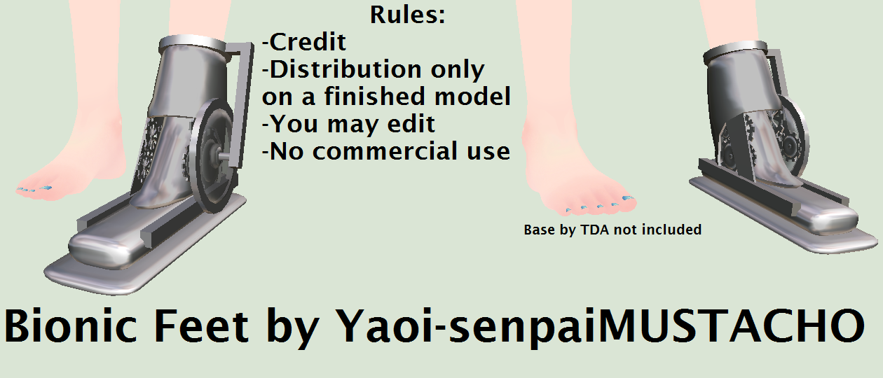Bionic Feet by Yaoi-senpaiMUSTACHO by MarsKatt on DeviantArt