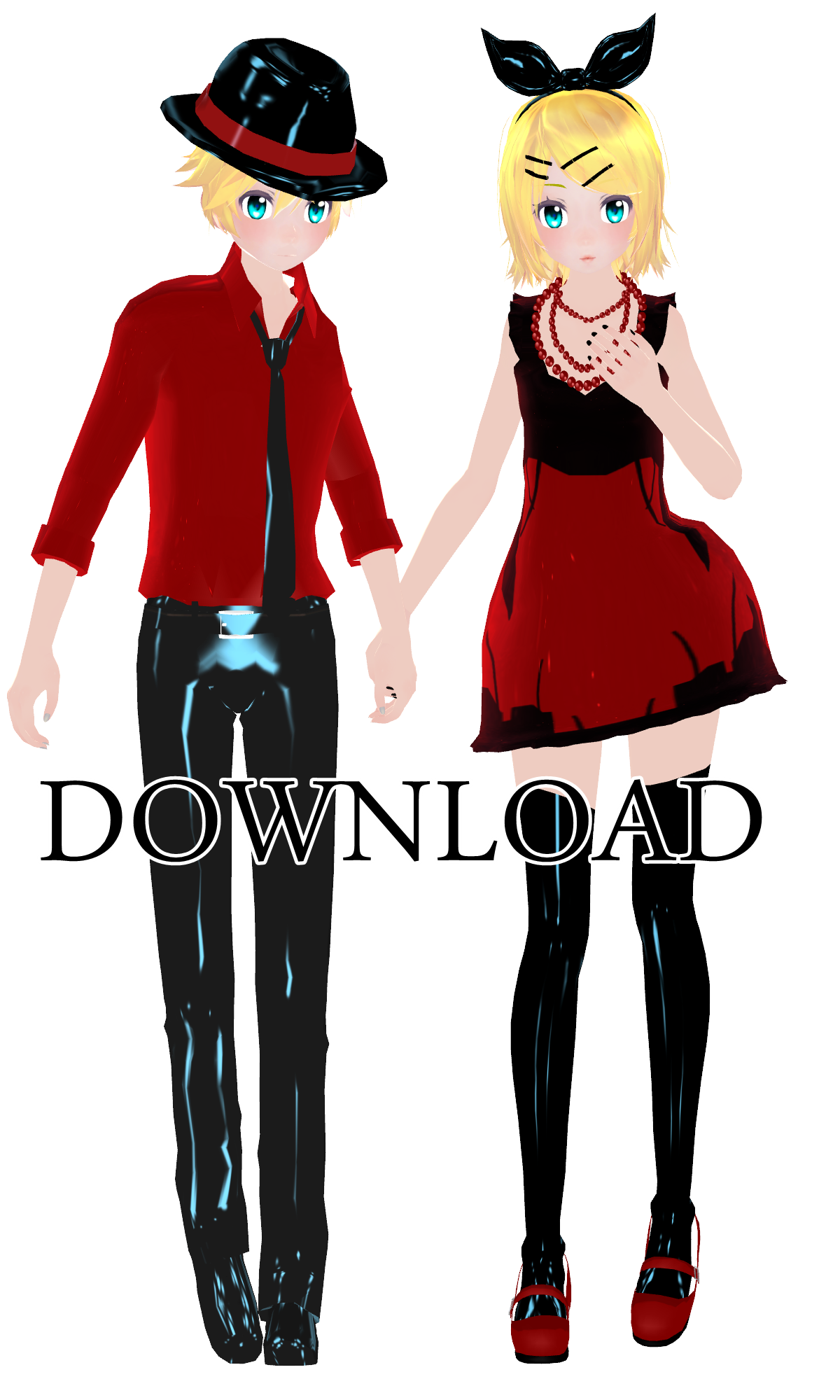 RED SPICE Rin and Len TDA.[DL] by Kurusou on DeviantArt