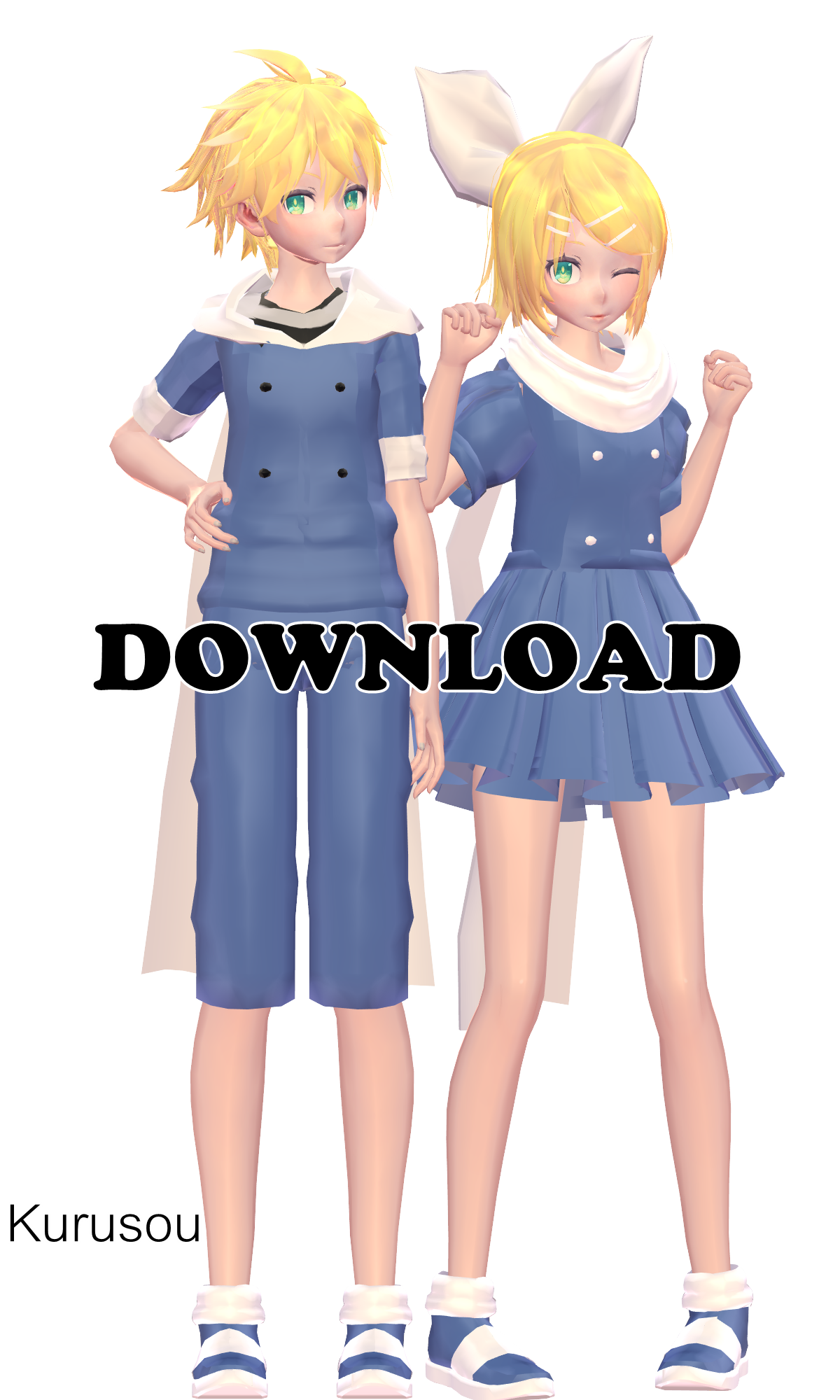 Undead Enemy Rin and Len | TDA | by Kurusou on DeviantArt