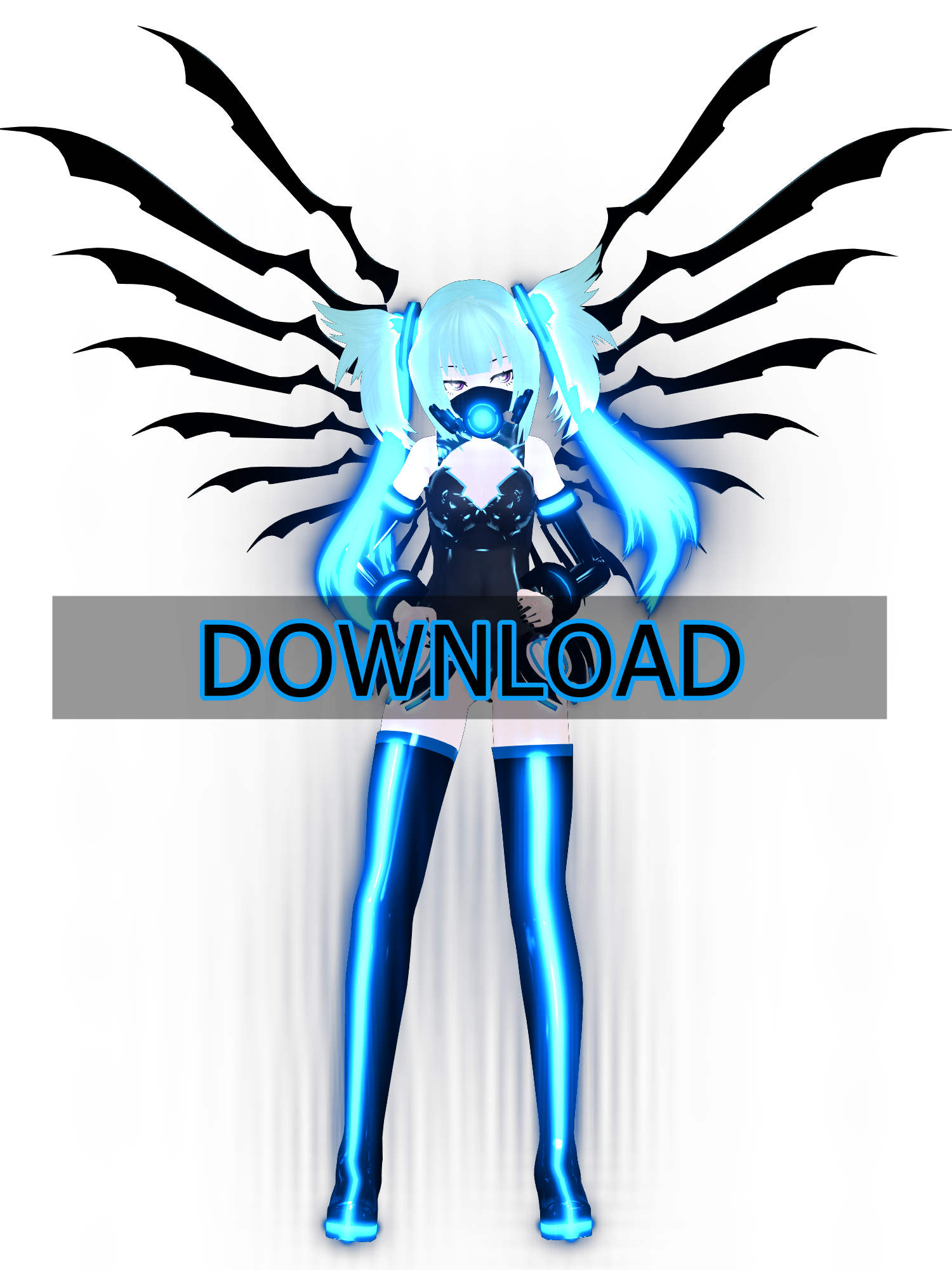 NEON Miku [DOWNLOAD] by Kurusou on DeviantArt