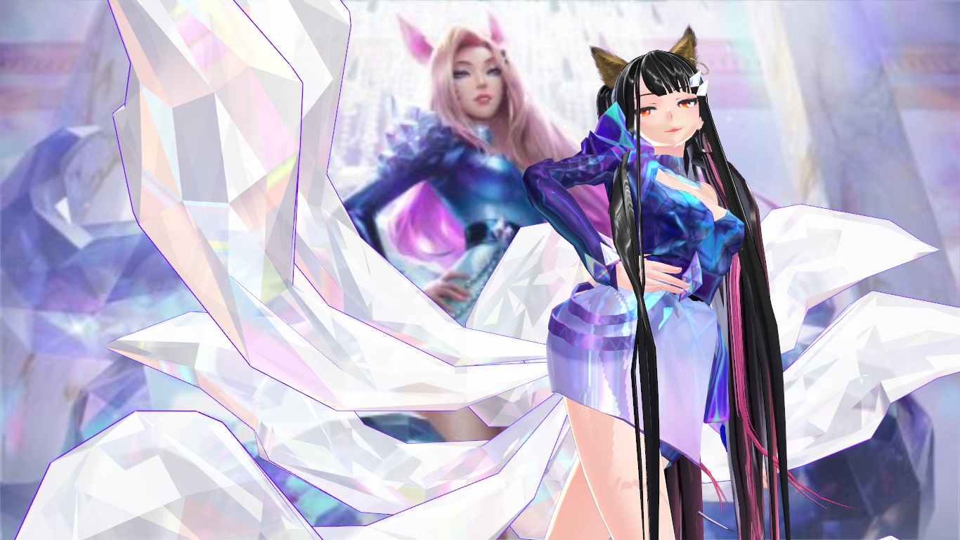 KDA Ahri All Out + Pose DL by MMDQueens on DeviantArt
