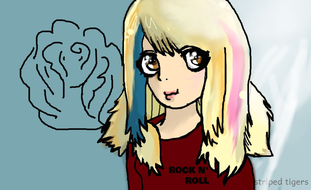 Anime self portrait by StripedTigers on DeviantArt