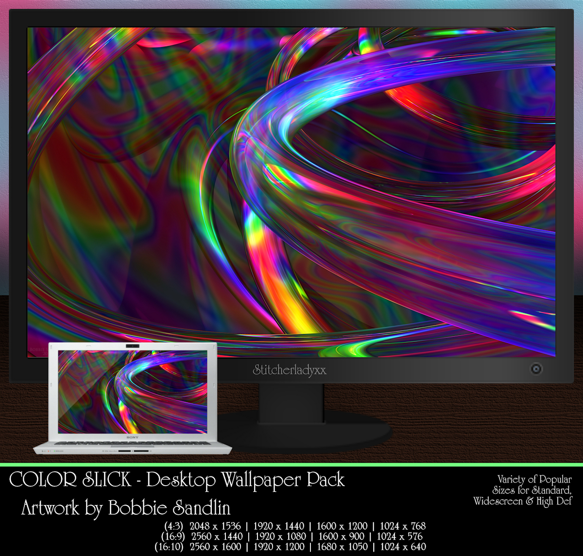 COLOR SLICK - Desktop Wallpaper Pack by StitcherLadyxx on DeviantArt