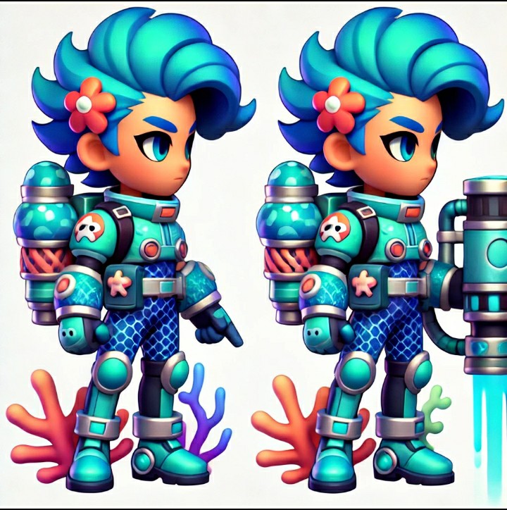 Janet Brawl Stars Skin Idea by majungazilla on DeviantArt
