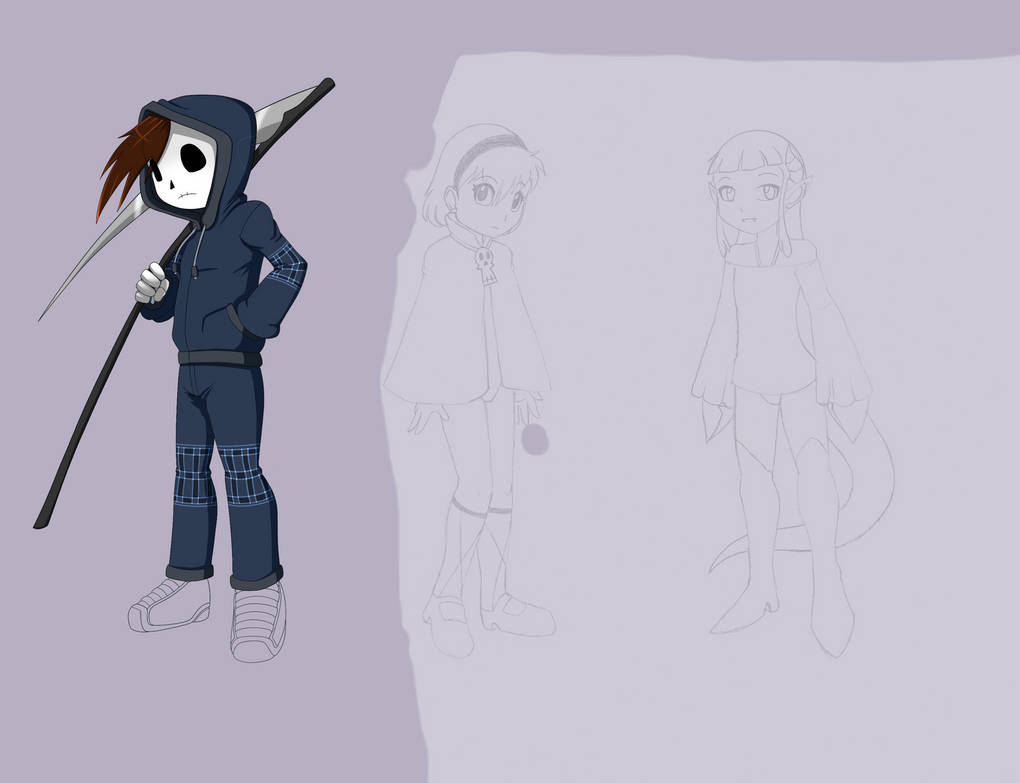Grim Tales AU1 - Grim Jr., Minnie, and Mimi WIP 1 by bradster4000 on ...