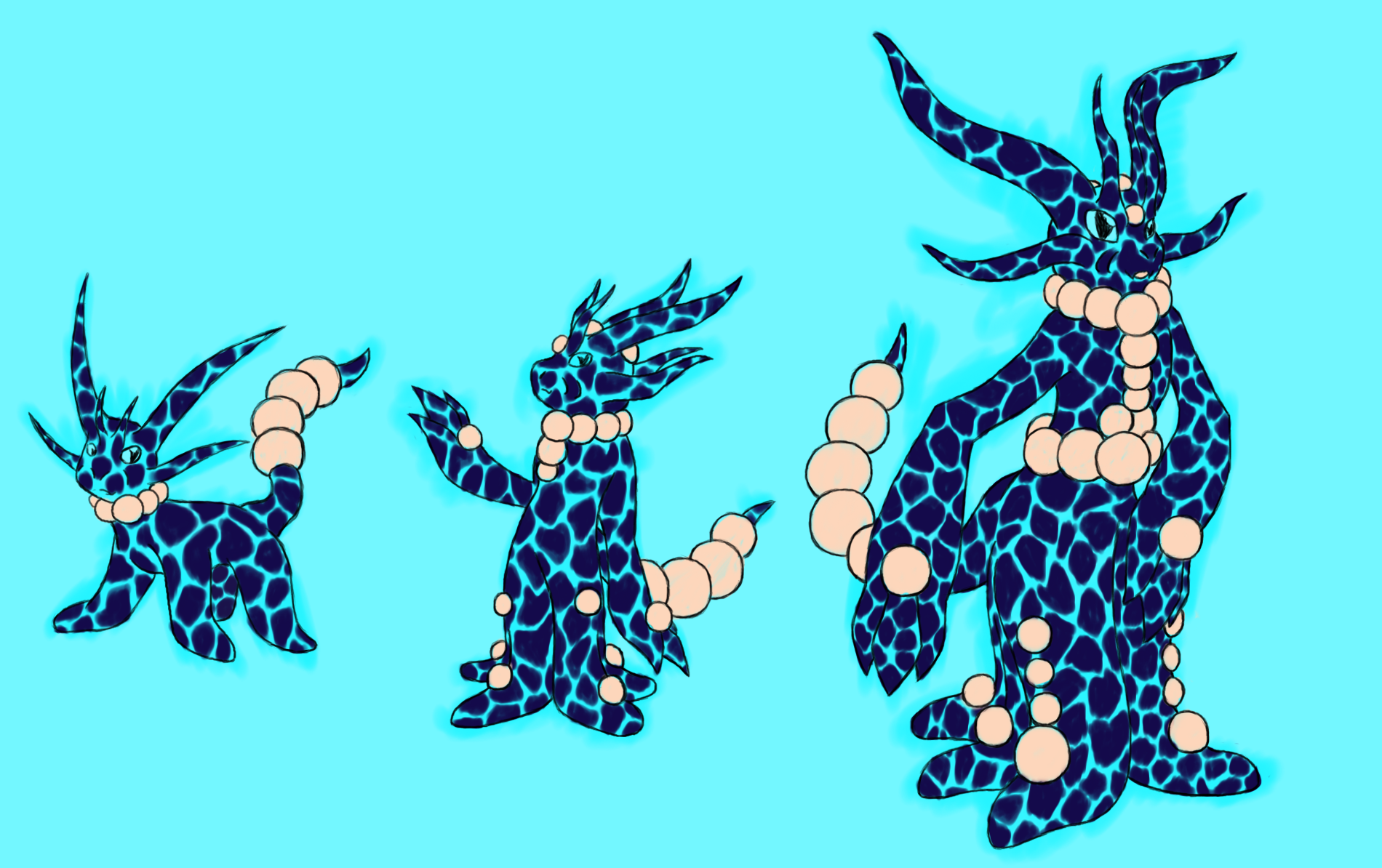 Fakemon Starters-Pureal Evo line by Lily-Lyn-Rain on DeviantArt